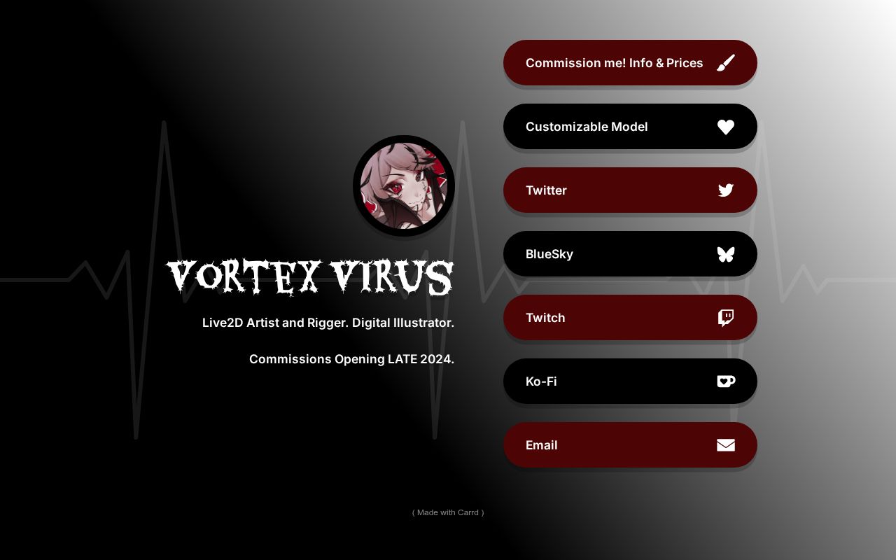 Vortex Virus Socials & Commission Sheets